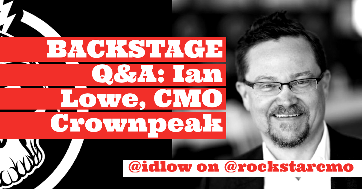 Backstage with Ian Lowe - Rockstar CMO